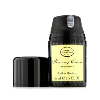 THE ART OF SHAVING SHAVING CREAM - UNSCENTED (TRAVEL SIZE, PUMP) 45ML/1 ...