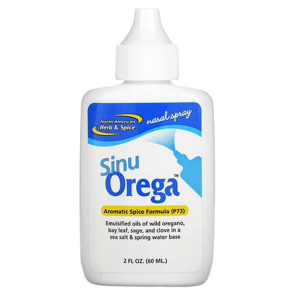 North American Herb & Spice, Sinu Orega, Nasal Spray, 2 fl oz (60 ml ...