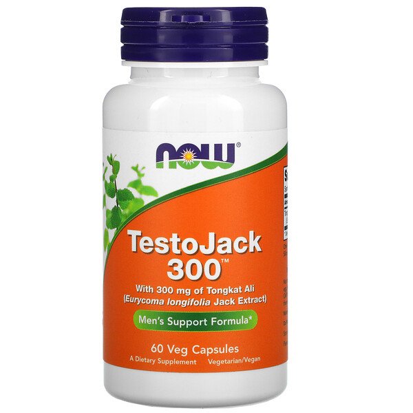 NOW Foods, TestoJack 300, 300 mg, 60 Veg CapsulesSingapore
