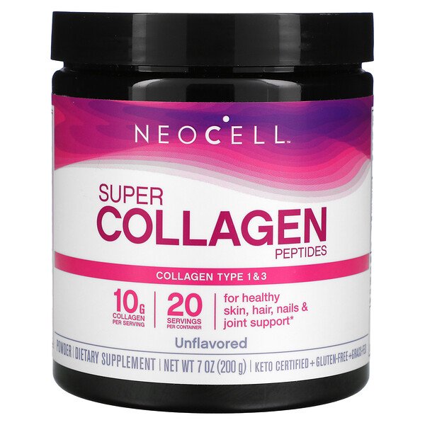 Neocell, Super Collagen Peptides, Unflavored, 7 oz (200 g)Singapore