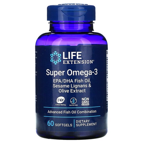 Life Extension, Super Omega-3, 60 SoftgelsSingapore