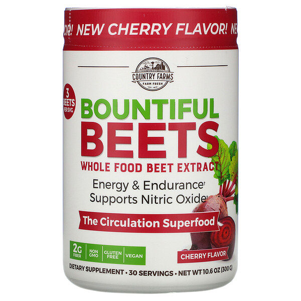 Country Farms, Bountiful Beets, Whole Food Beet Extract, Cherry Flavor ...
