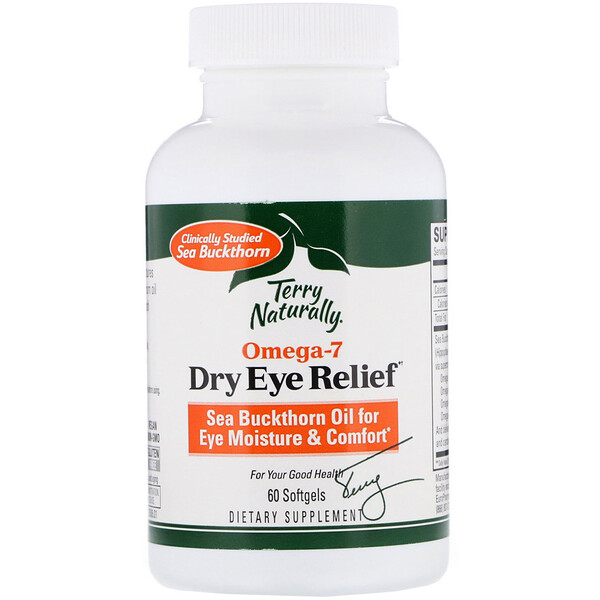 Terry Naturally, Omega 7, Dry Eye Relief, 60 SoftgelsSingapore