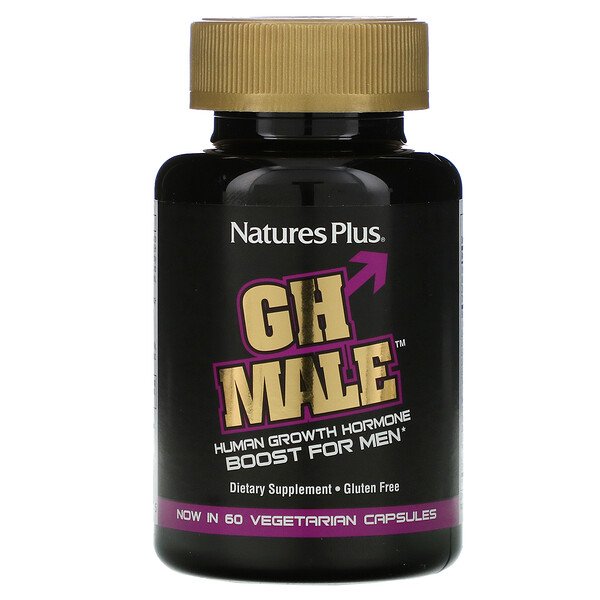 NaturesPlus, GH Male, Human Growth Hormone for Men, 60 Vegetarian ...