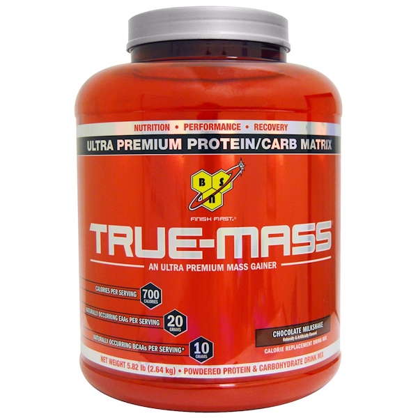 BSN, True-Mass, Ultra Premium Protein/Carb Matrix, Chocolate Milkshake ...
