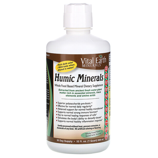 Vital Earth Minerals, Humic Minerals, 32 fl oz (946 ml)Singapore