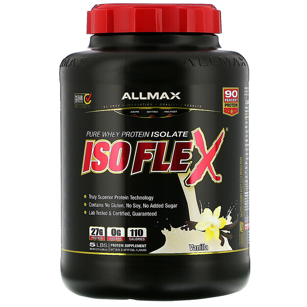 ALLMAX Nutrition, Isoflex, Pure Whey Protein Isolate (WPI Ion-Charged ...