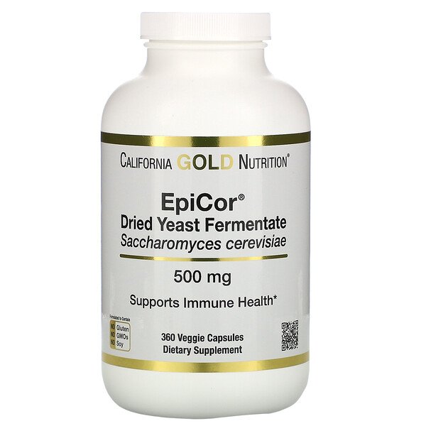 California Gold Nutrition, Epicor, Dried Yeast Fermentate, 500 mg, 360 ...