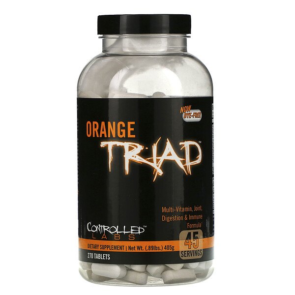 Controlled Labs, Orange Triad, Multi-Vitamin, Joint, Digestion & Immune ...