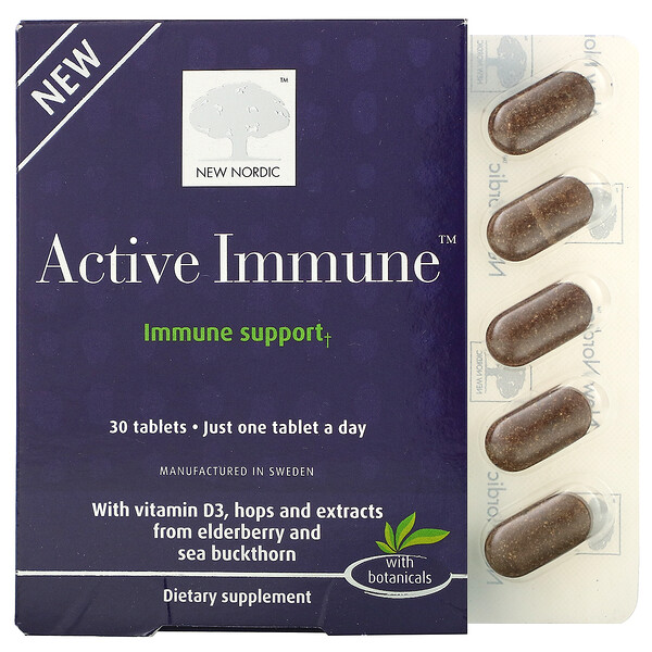 New Nordic, Active Immune, Immune Support, 30 TabletsSingapore